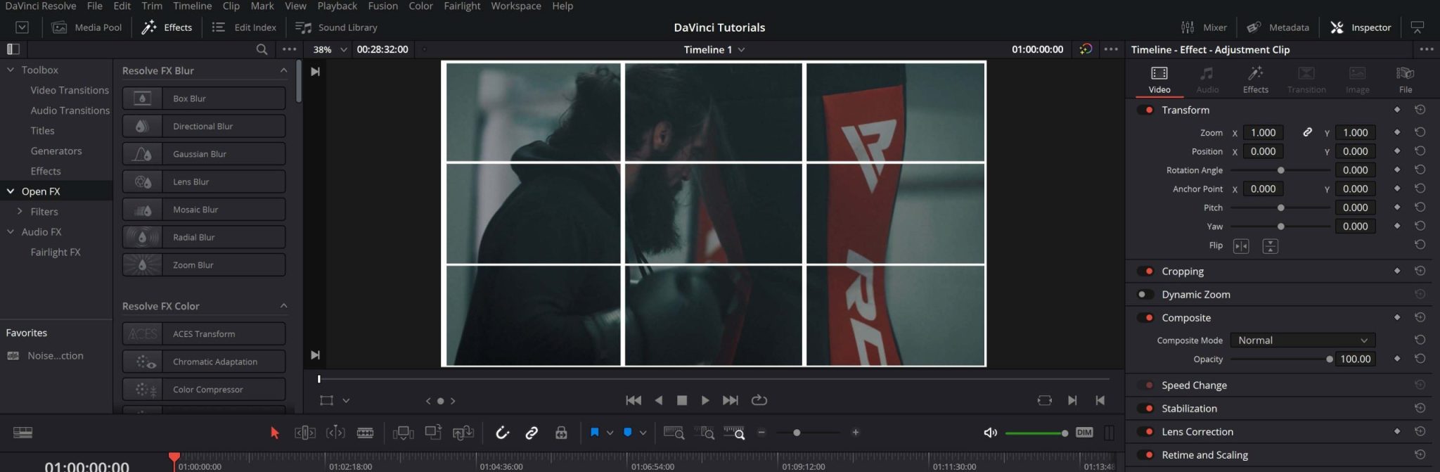 How to Enable Rule of Thirds in DaVinci Resolve