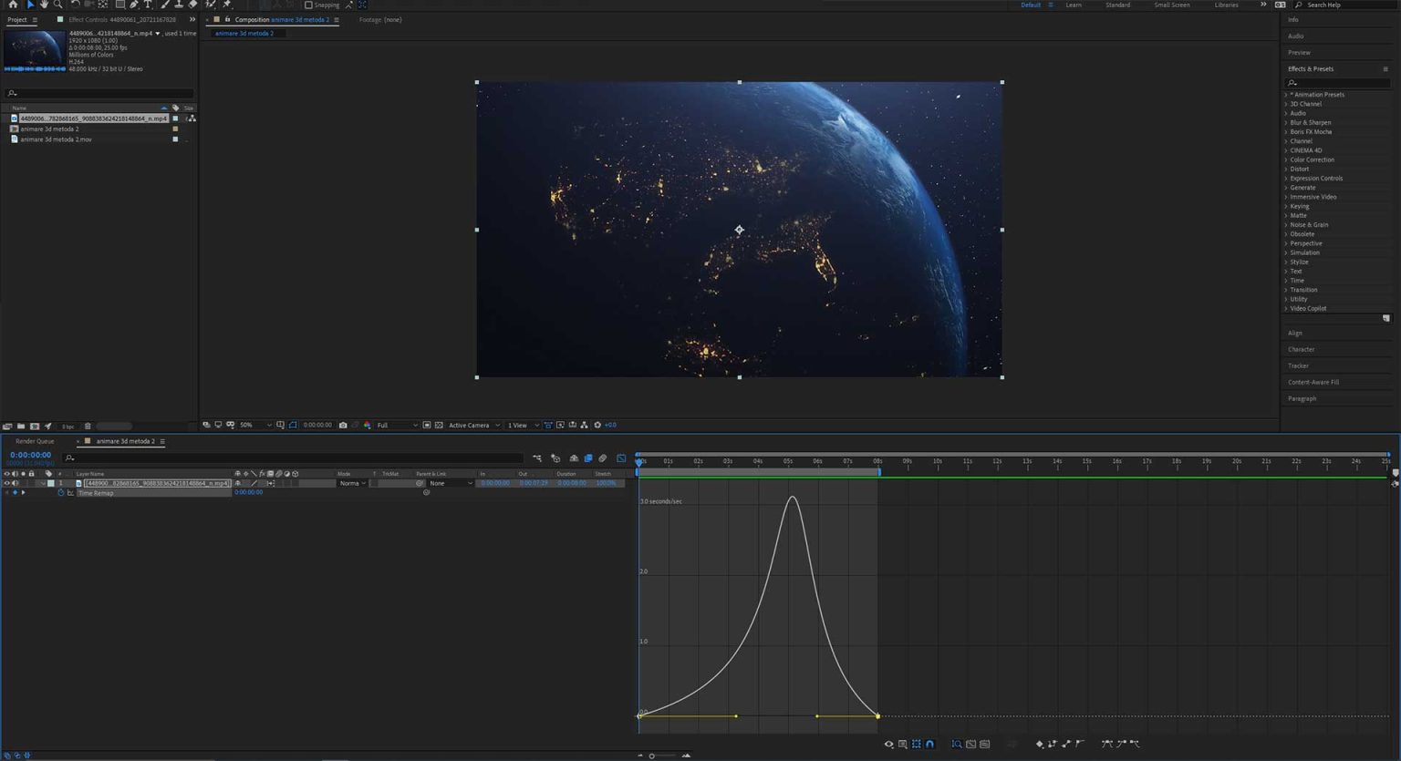 How to Speed Up or Slow Down a Video in After Effects