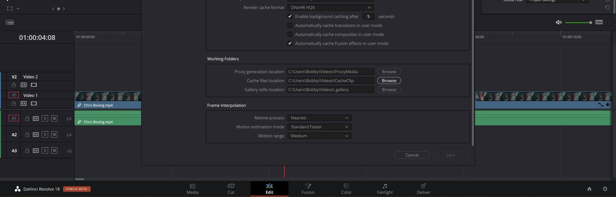 How to Delete Optimized Media in DaVinci Resolve